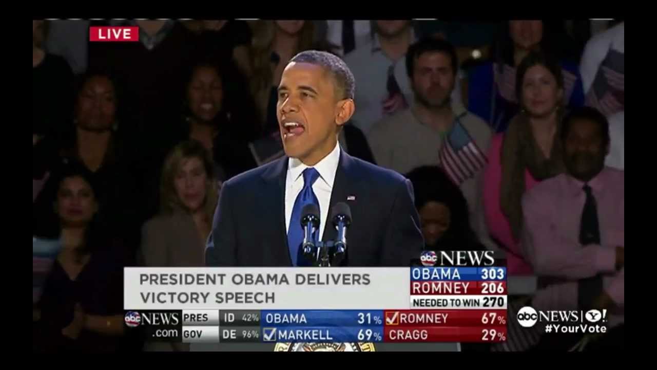 Barack Obama | Victory Speech (NOVEMBER 7TH 2012) - YouTube