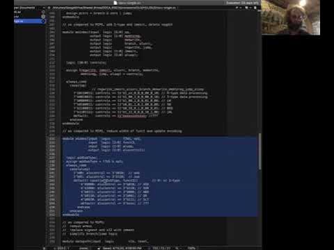 DDCA Ch7 - Part 6b: RISC-V Single-Cycle Processor Verilog - YouTube