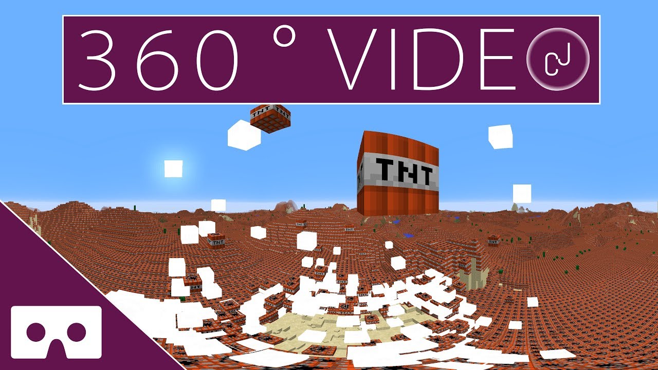 Huge TNT Explosion - Minecraft VR 360° - YouTube