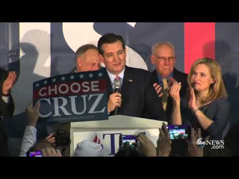 Ted Cruz Gives Victory Speech Following Projected Iowa Caucus Win| ABC ...