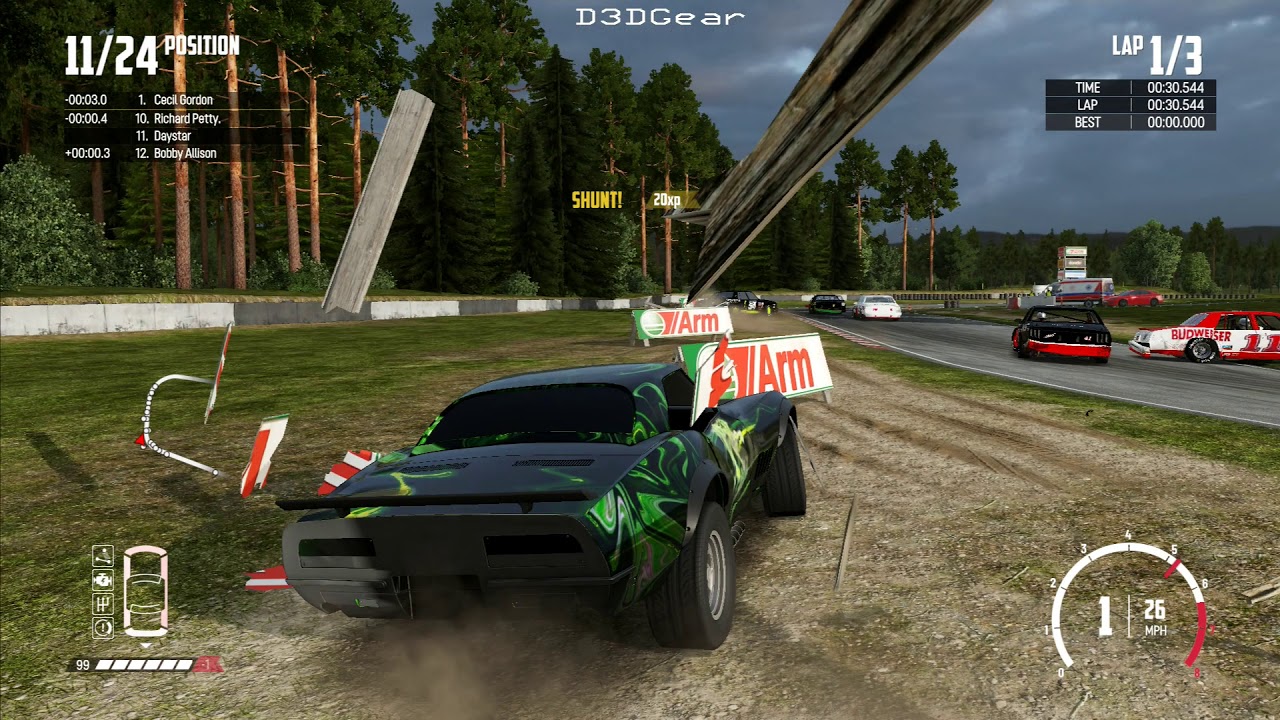 Wreckfest | Nascar Legends Mod! - YouTube