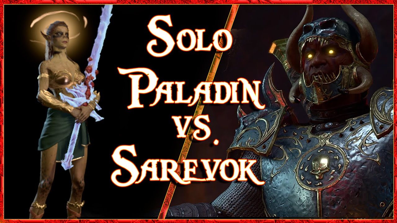 Solo Paladin vs. Sarevok Anchev (tactician) | Baldur's Gate 3 - YouTube
