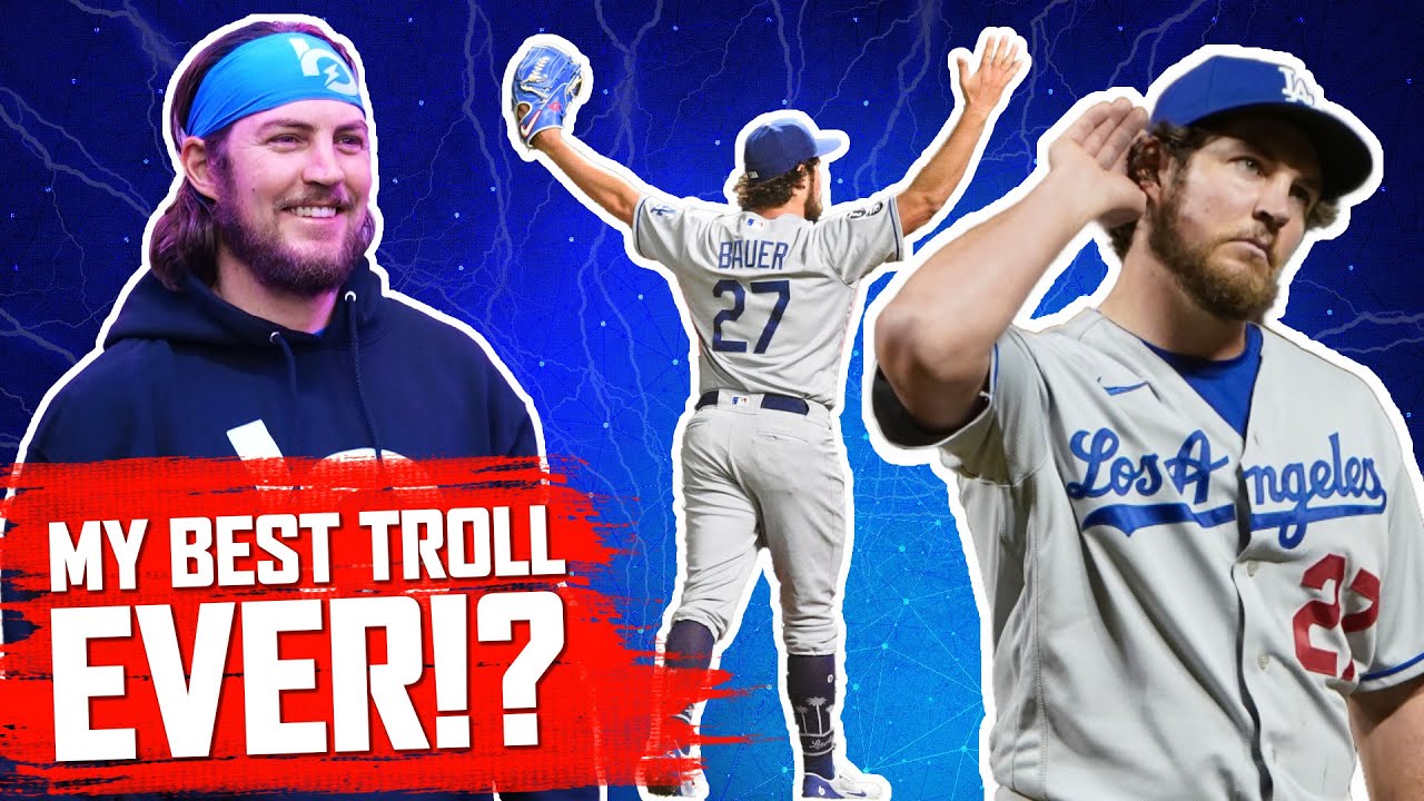 Trevor Bauer Reacts To Trolling The Giants - YouTube