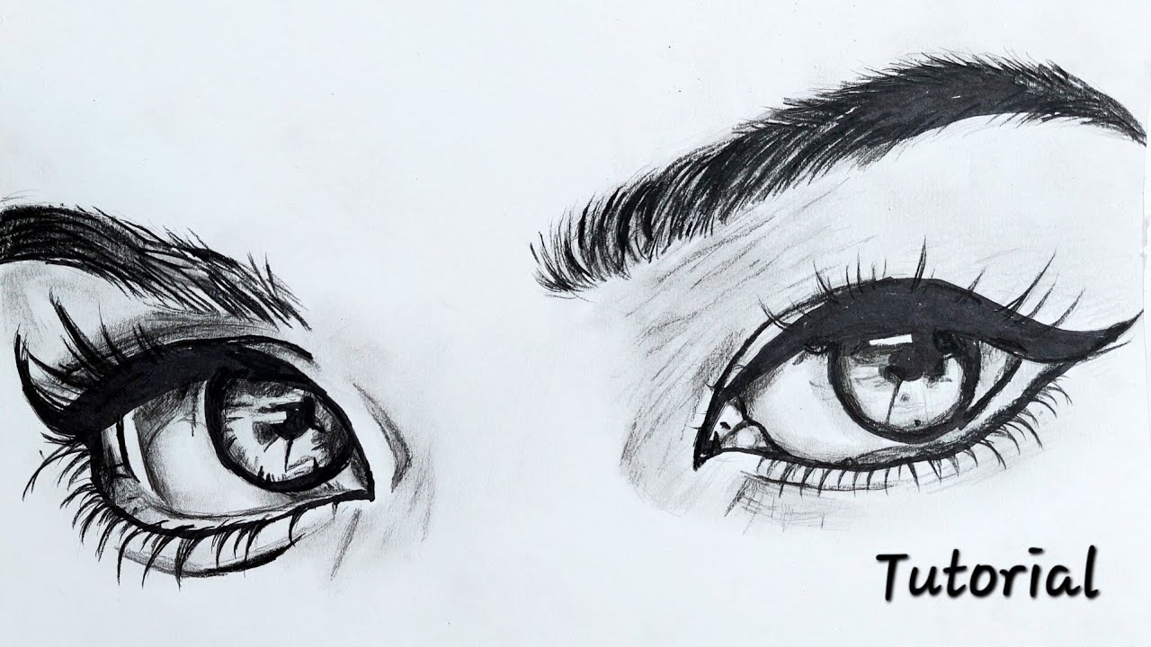 How To Draw Hyper Realistic Eyes | Step by Step REAL-TIME Tutorial ...
