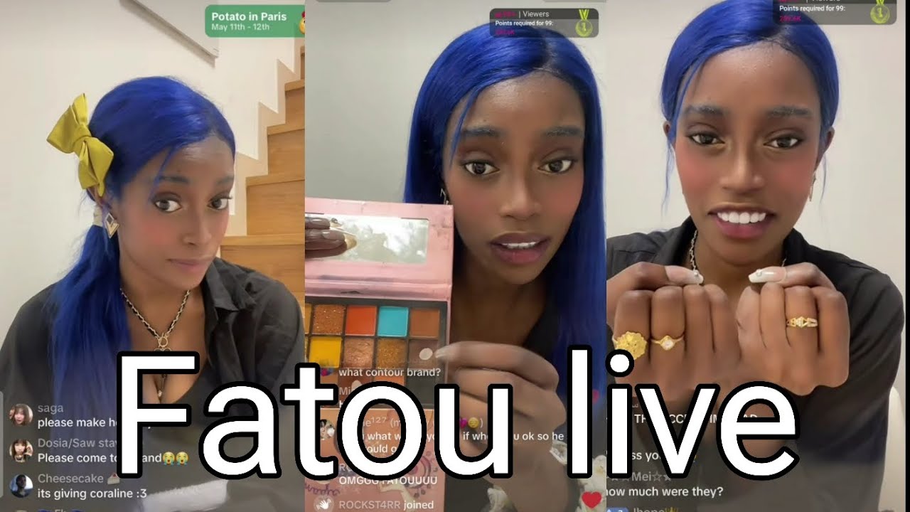 Fatou live makeup, jewellery and accessories [10052024] - YouTube