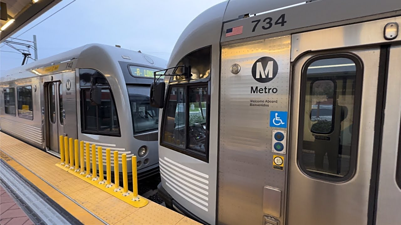 LA Metro Rail Train Ride. California. USA - YouTube
