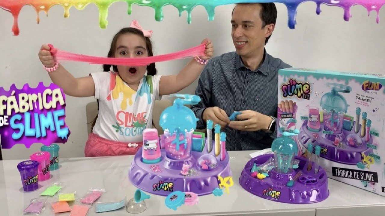 Brincando com a incrível fábrica de Slime Sarah - Playing with the ...
