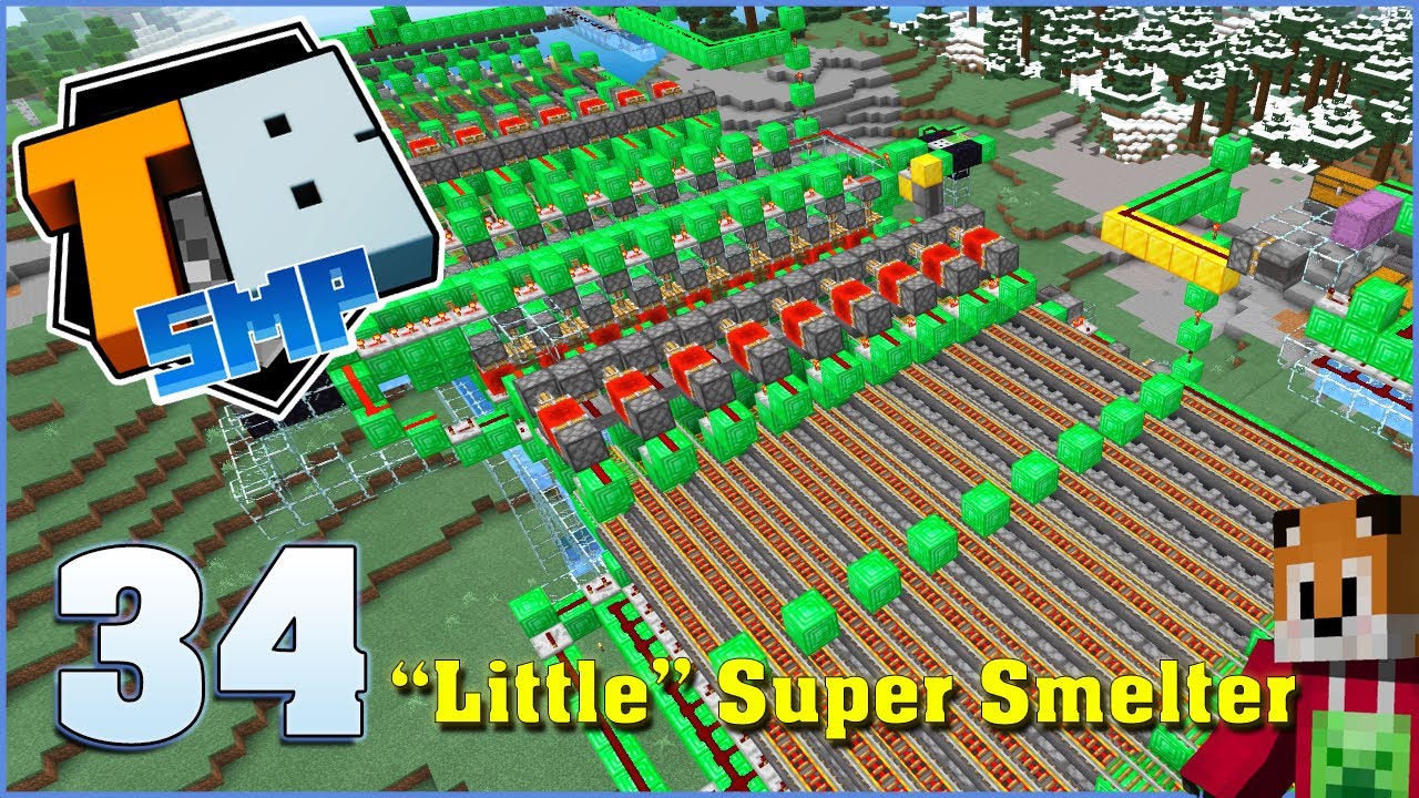 "Little" Super Smelter | Truly Bedrock Season 2 Episode 34 | Minecraft ...