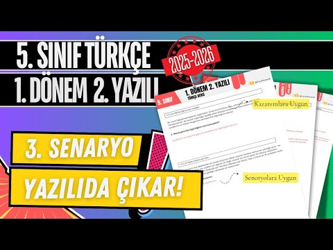 Yarınki Türkçe Yazılısında Çıkar❗5. Sınıf Türkçe 1. Dönem 2. Yazılı 2025-2026 | Maarif Modeli