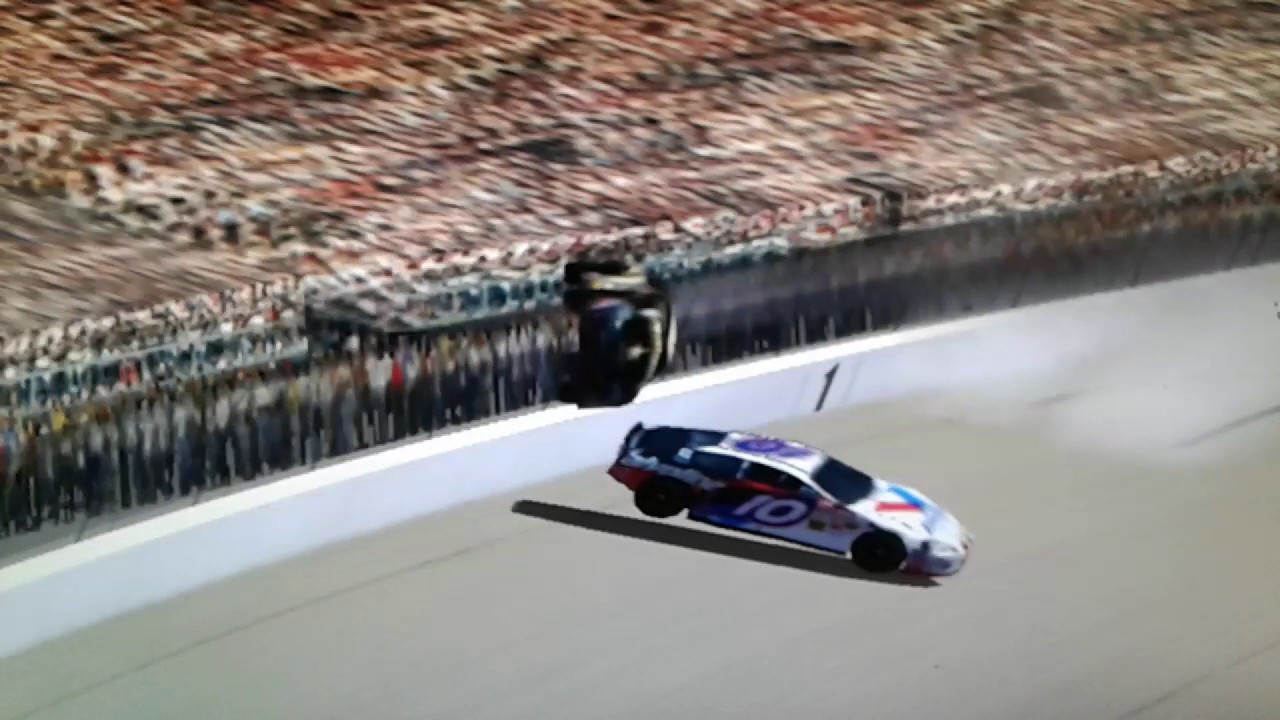 NASCAR Racing 2003 Season: Jerry Nadeau goes for a huge rollover - YouTube