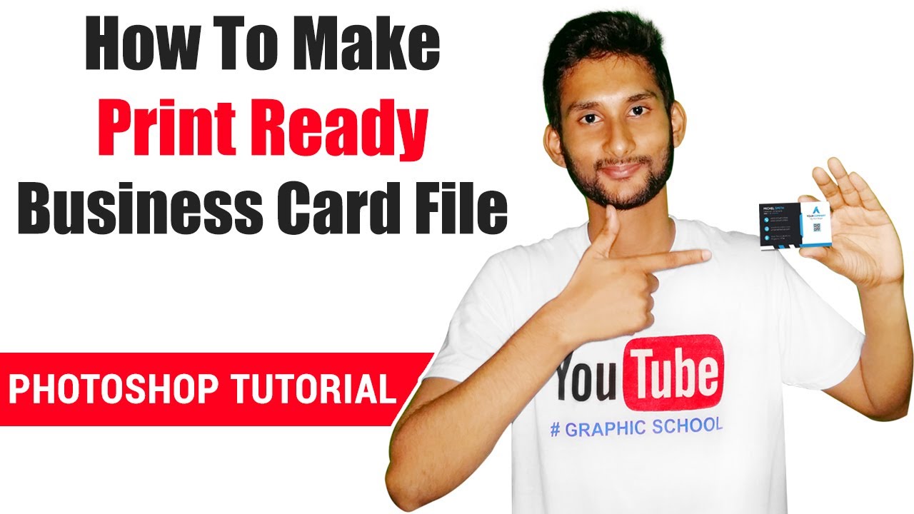 How To Make Print Ready Business Card File For Your Client or Design ...