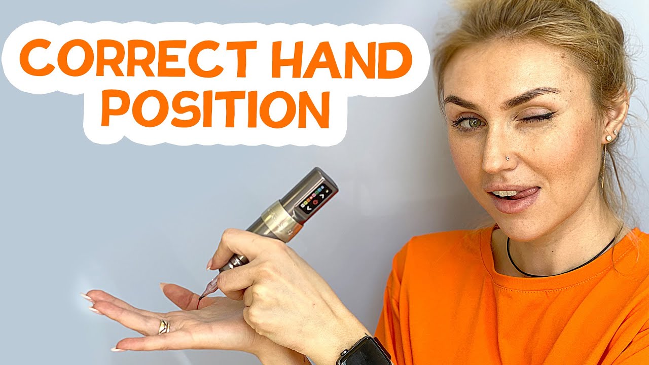 Correct Hand Position in Permanent Makeup - YouTube