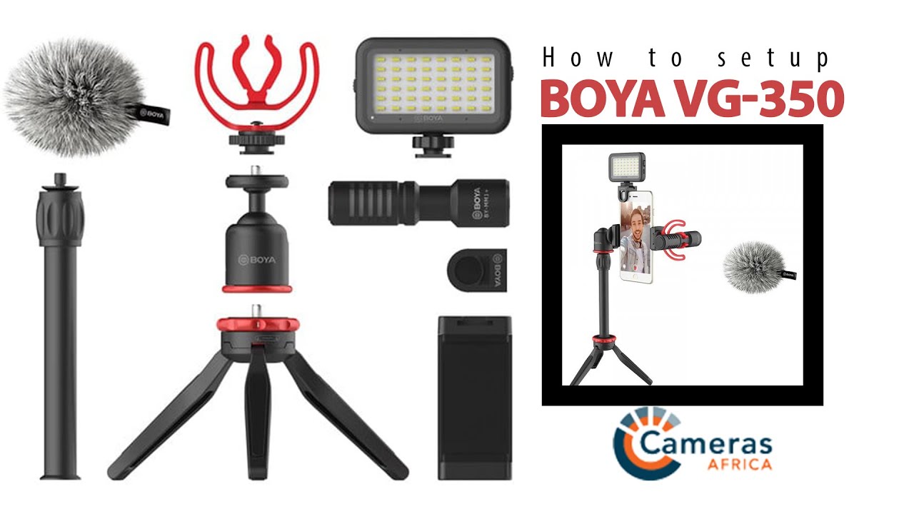 How to setup a Boya VG-350 Ultimate Smartphone Vlogging Kit - YouTube