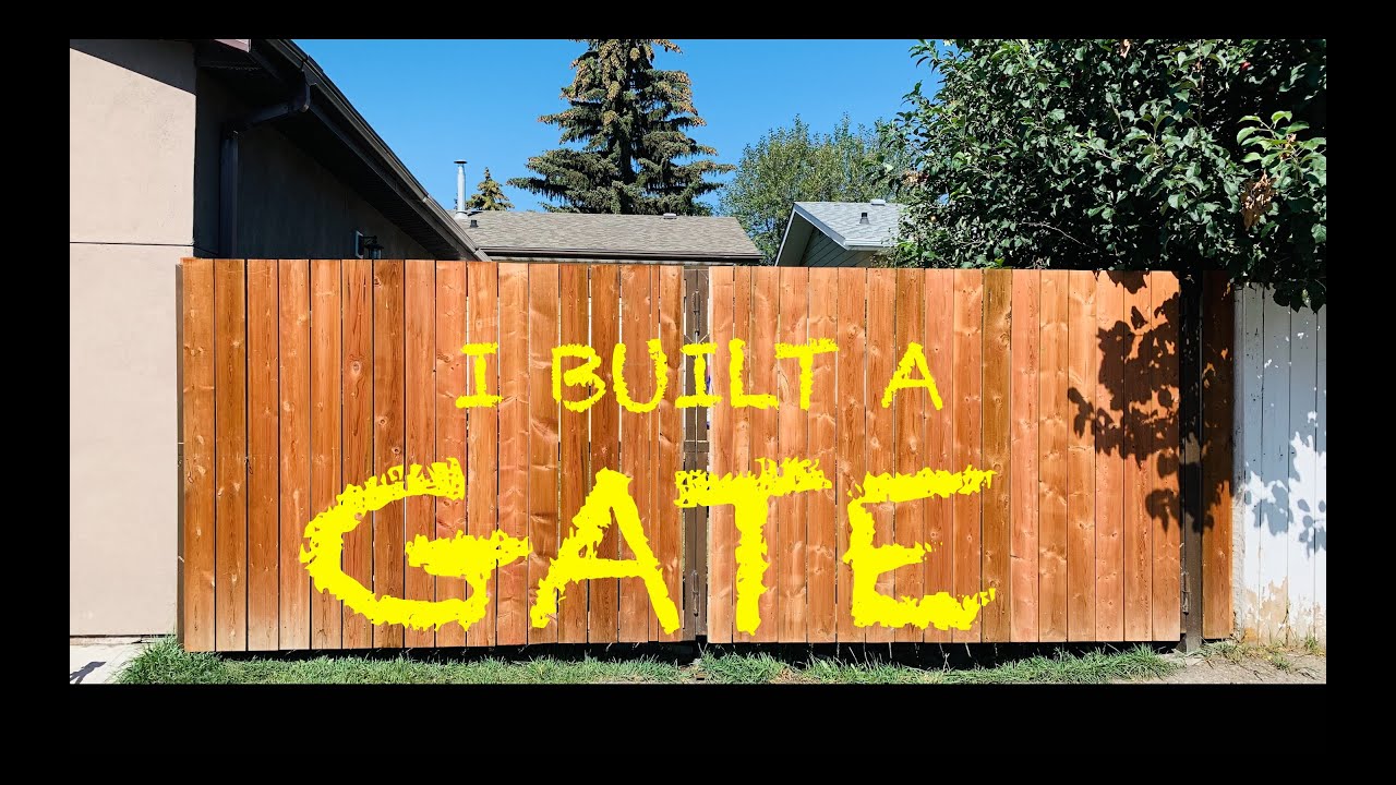 Wood Clad Metal Frame Gate / Fence - I Built A Gate / Fence - Lowered ...
