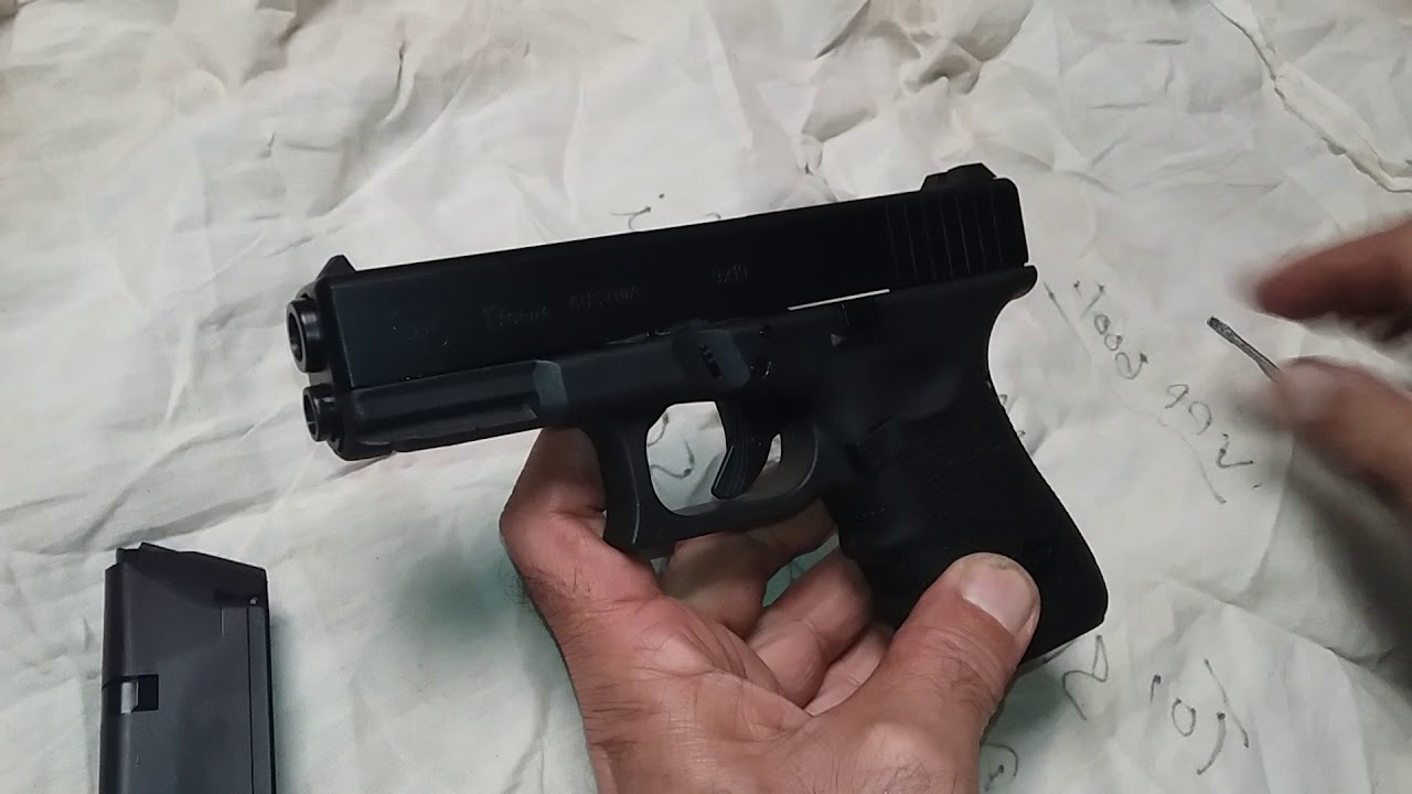 Gloc 9 mm pistol safety mechanism - YouTube
