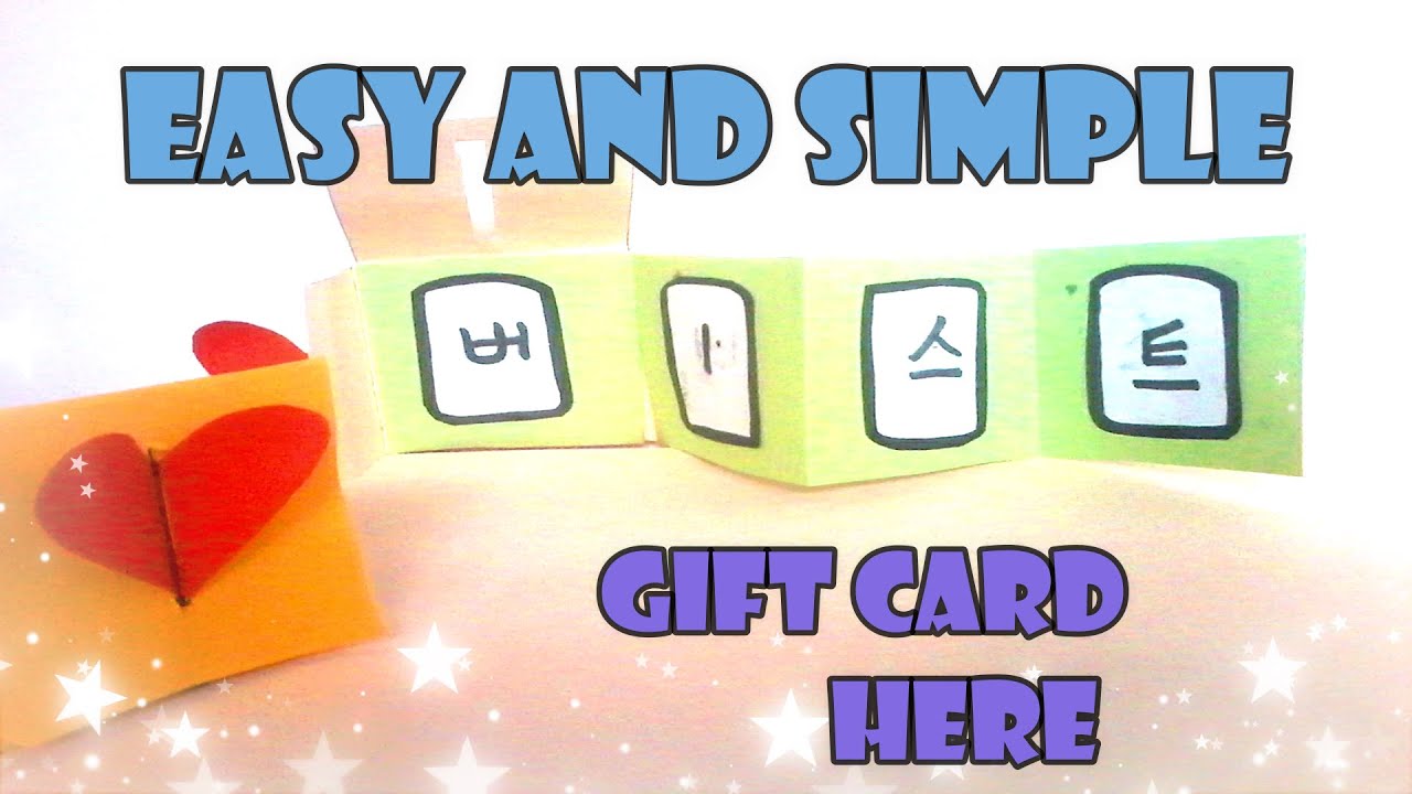 How to Make A Beautiful Gift Card at home.Without spending money.DIY ...