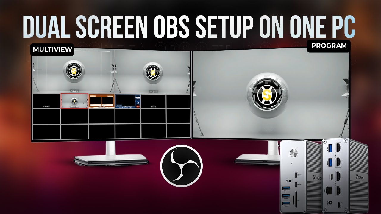 Dual Screen OBS Setup on One PC: Multiview & Program Feed (Tobenone 18 ...