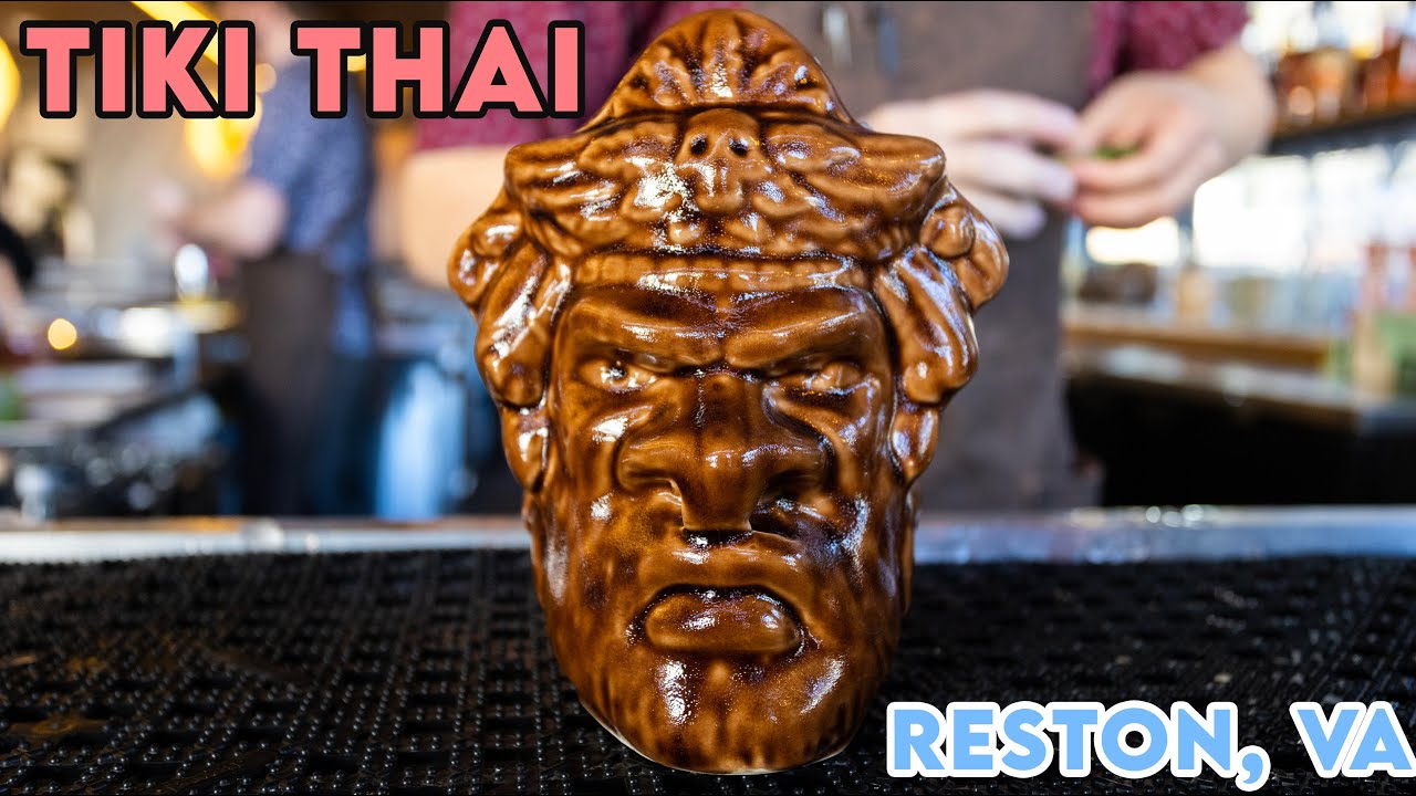 Tiki Thai Reston, Virginia - Best cocktail bar in Virginia - YouTube