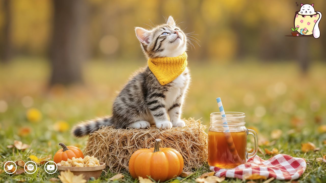 Healing Cat Music | Relaxing Piano Music for Cats with purring sounds ...