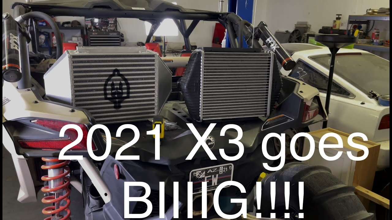 2021 CAN AM X3 Turbo RR Intercooler and Billet Intake Manifold Install ...