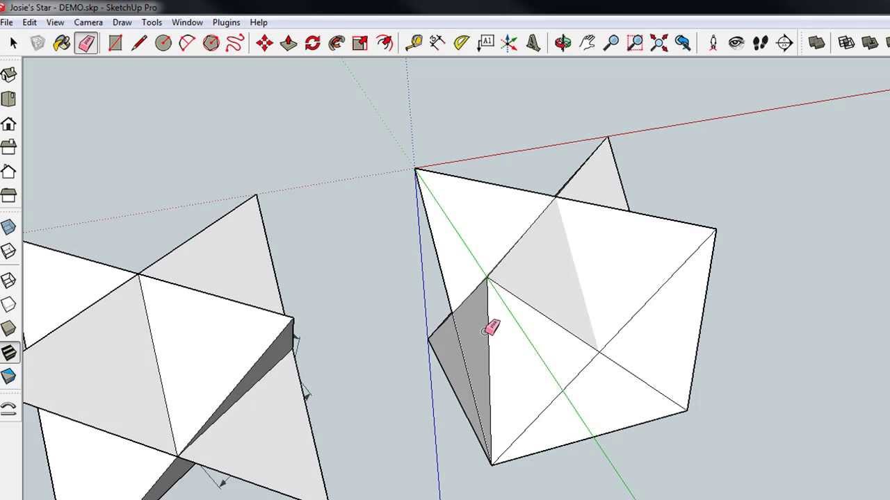 How to make Josie's Star in SketchUp - YouTube