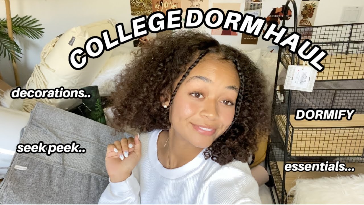 COLLEGE DORM HAUL | essentials, decor, etc. - YouTube