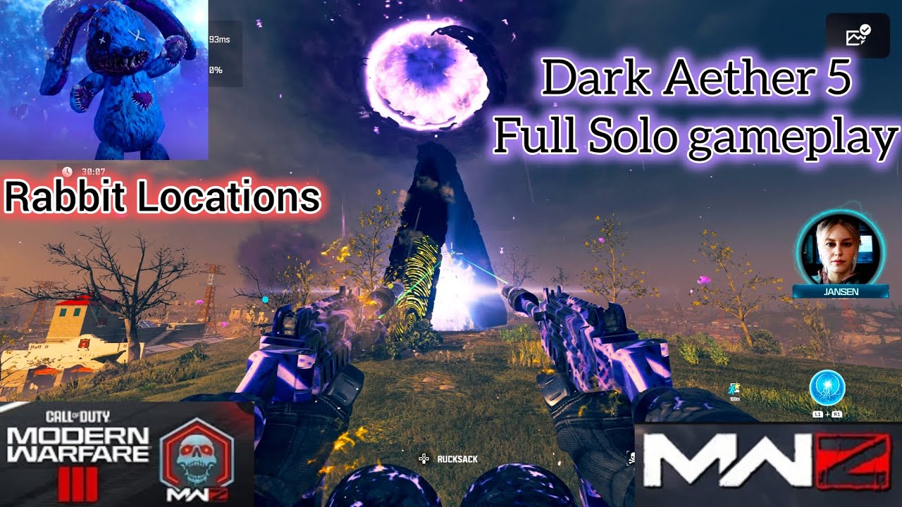 Full Solo Gameplay Of Call Of Duty Mw3 Zombies In Dark Aether 5 Elder ...