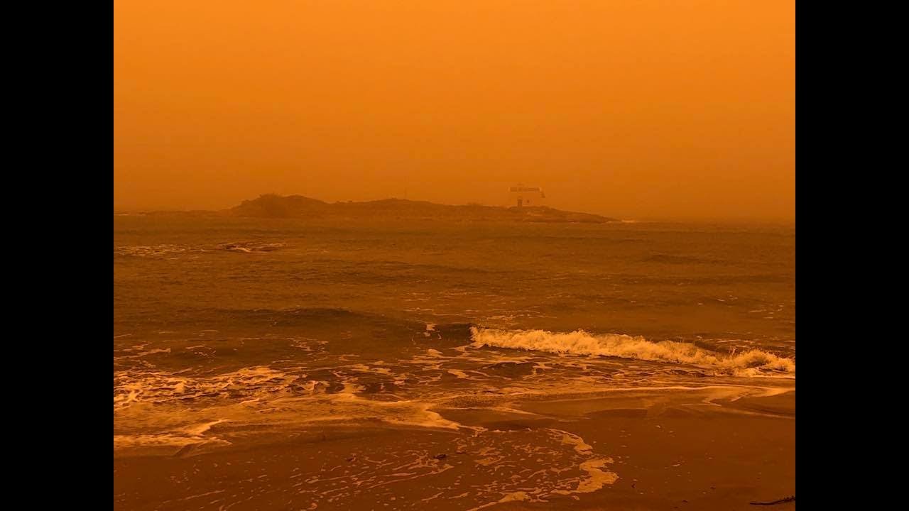Massive sand storm turn Greek Island of Crete into Mars: stunning ...