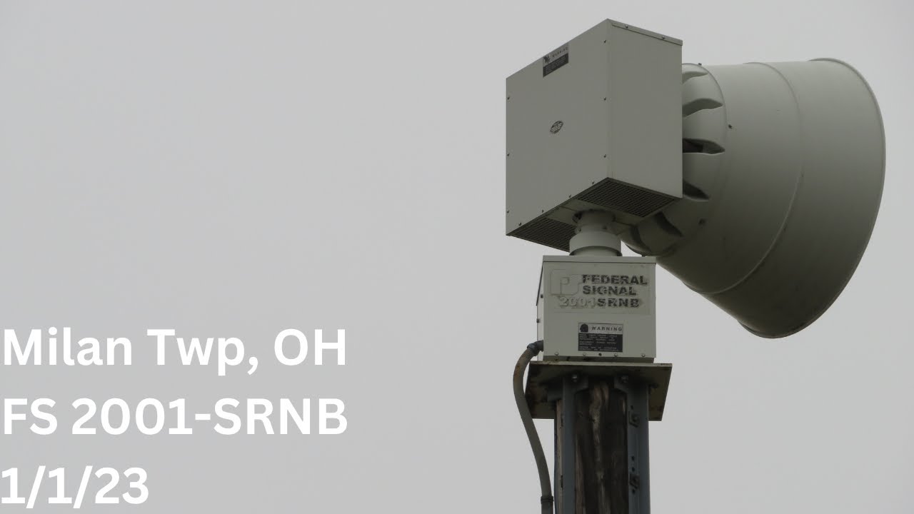 Milan Twp, OH - Federal Signal 2001-SRNB (Small Logo) Siren Test - Full ...