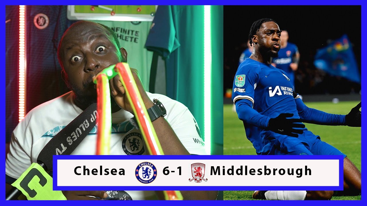 Chelsea 6-1 Middlesbrough Carabao Cup Semi Finals Highlight 2023/24 ...