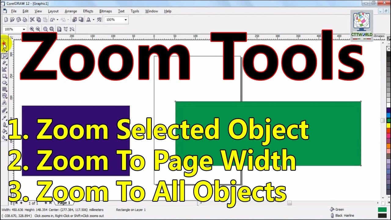 Coreldraw Zoom Tool In Hindi || Lesson-8 - YouTube