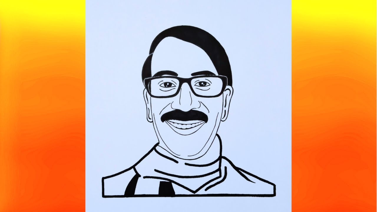 how to draw manobala | actors drawing | drawing in tamil | RDA_ART pay ...