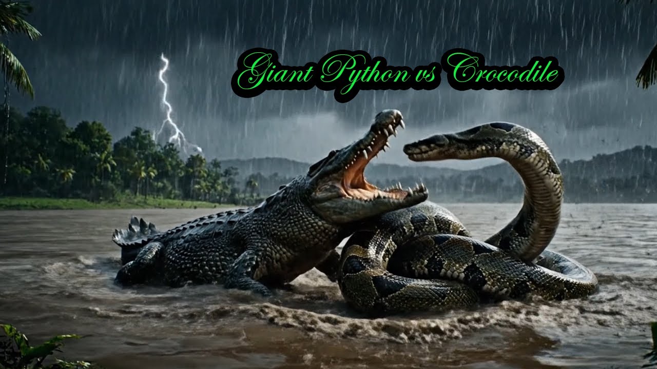 Giant Python vs Crocodile Epic Battle for Survival in the Lake - YouTube