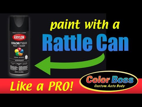 How To Spray Rattle Can Paint Like A Pro! - YouTube