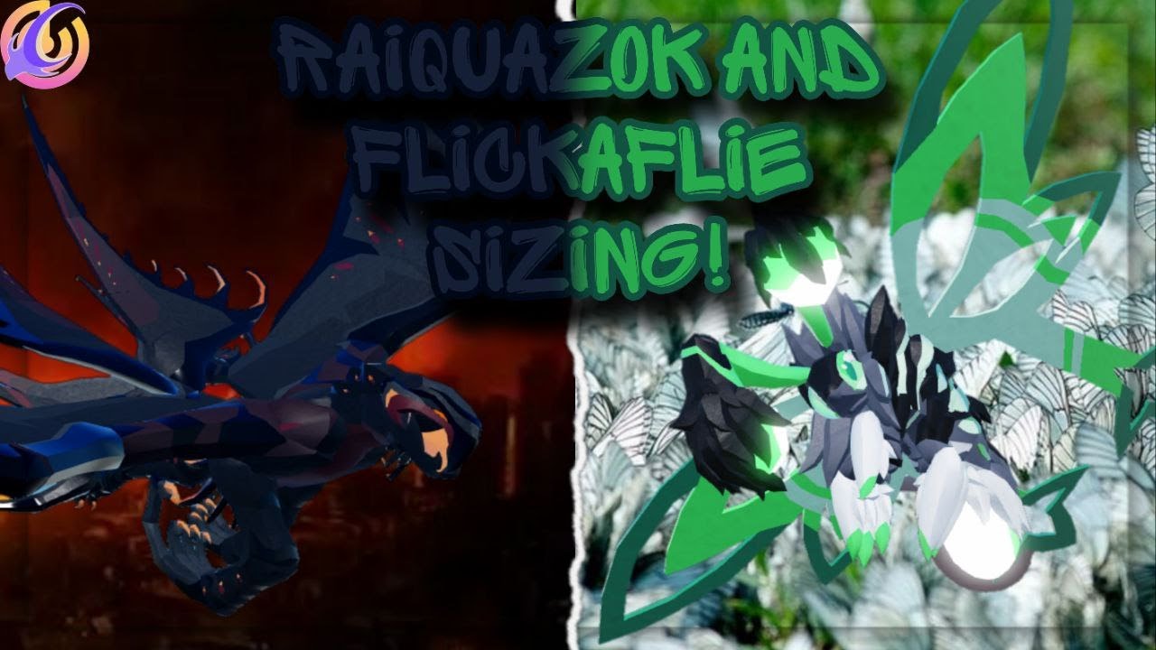 Raiquazok and Flickaflie SIZING! Creatures of Sonaria!👽🦋 - YouTube