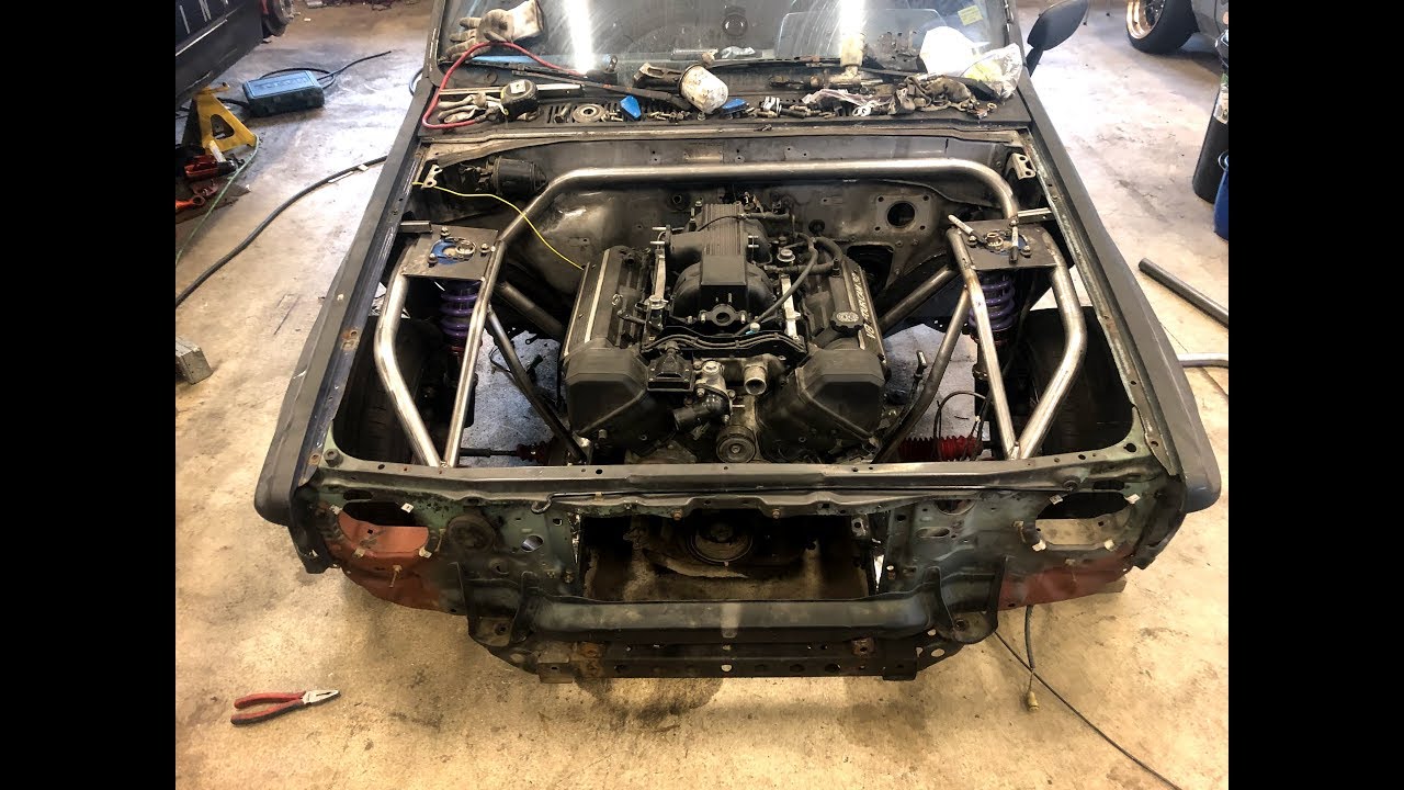 Building a strut tower brace for the Pickup! - YouTube