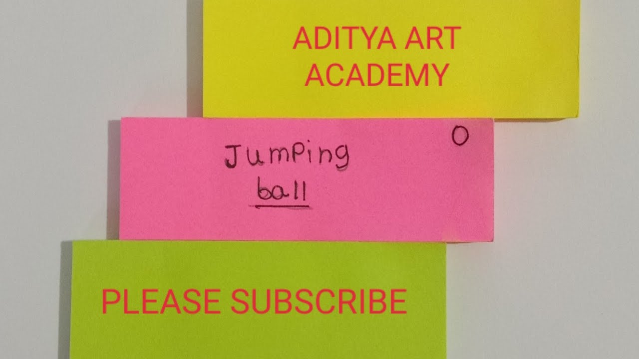 #jumpingball# HOW TO MAKE A FLIPBOOK - YouTube
