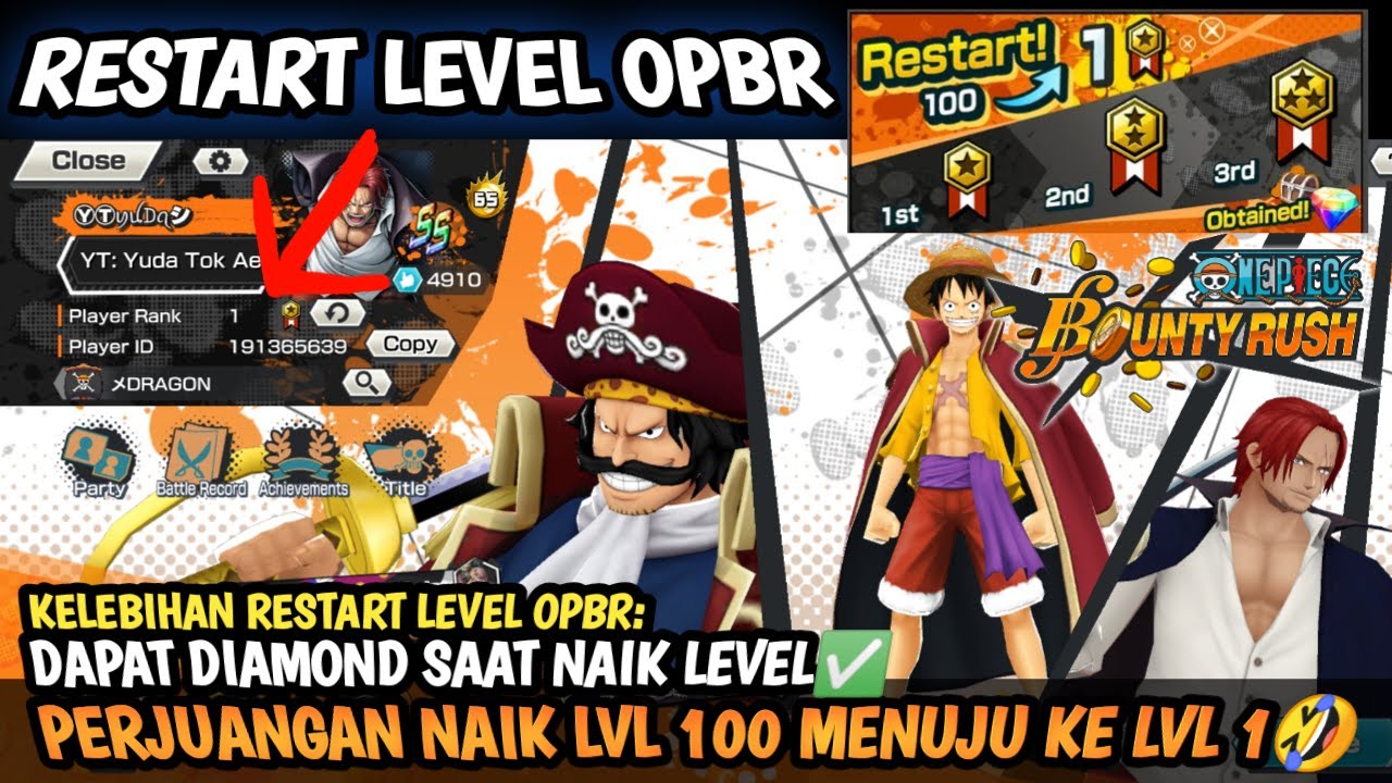 RESTART LVL100 KE LVL1 (PERJUANGANKU DIAKUN UTAMA) | one piece bounty ...