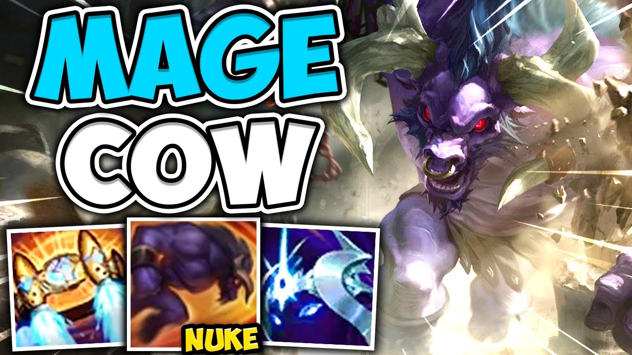 ONE ALISTAR HEADBUTT WILL NUKE YOUR HP IN ONE COMBO! (MAGE COW MID ...