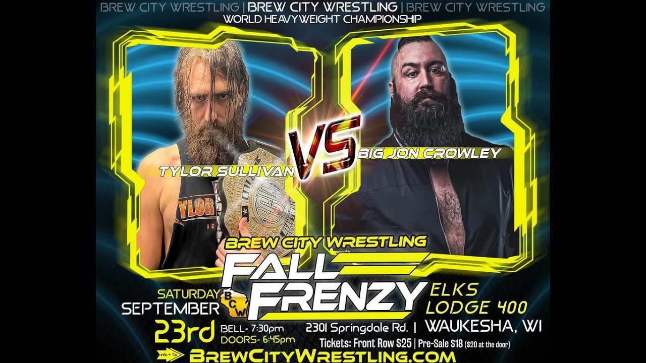 BCW World Heavyweight Championship match: Tylor Sullivan vs Big Jon ...