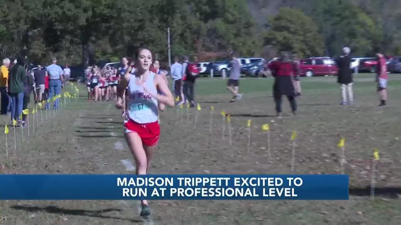 Madison Trippett excited to run at professional level - YouTube