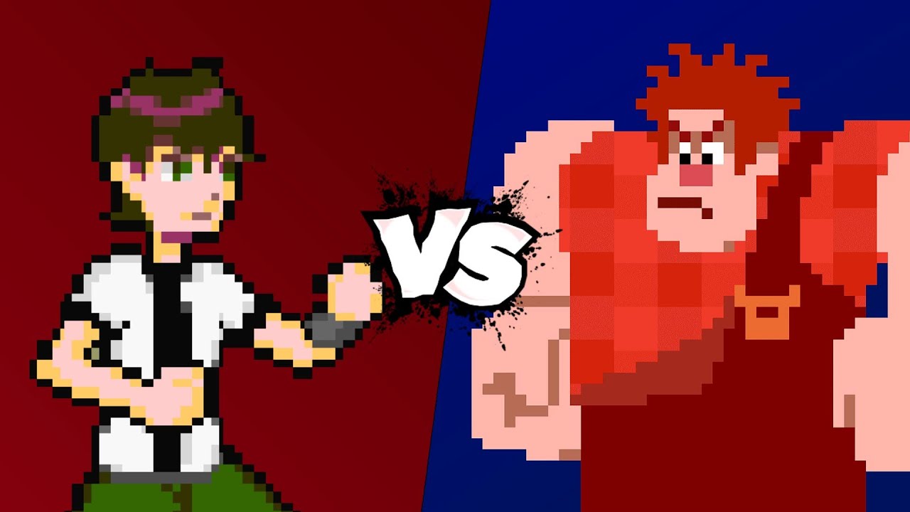 MUGEN Battle - Ben 10 vs Wreck-It Ralph - YouTube