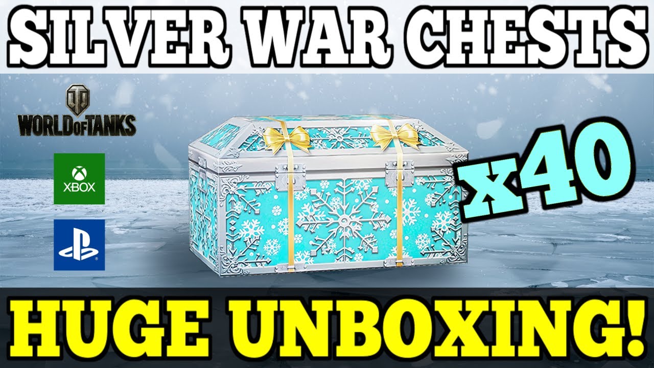 It Cost $100 for THESE - 40 SILVER WAR CHESTS (World of Tanks: Winter ...