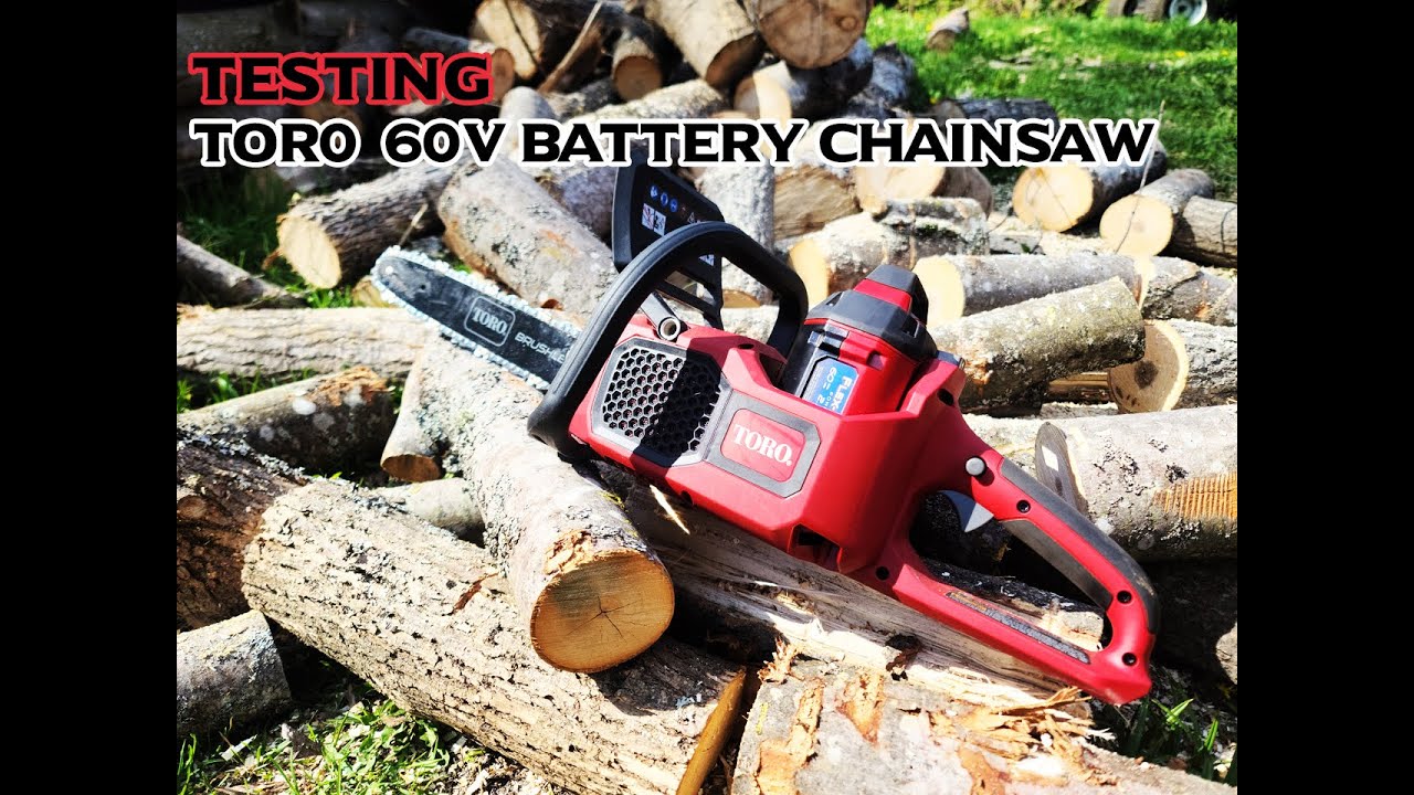 Testing The Power Of The Toro 60v Max 16 In. Electric Cordless Chainsaw ...