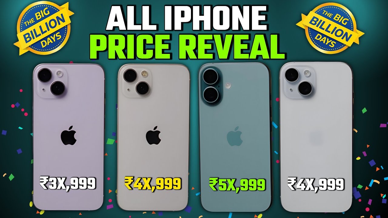 Flipkart BBD Sale iPhone 16, 15, 14, 13 Best Deals Revealed | Billion ...