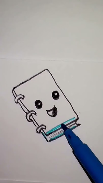 how to draw notebook easy - YouTube