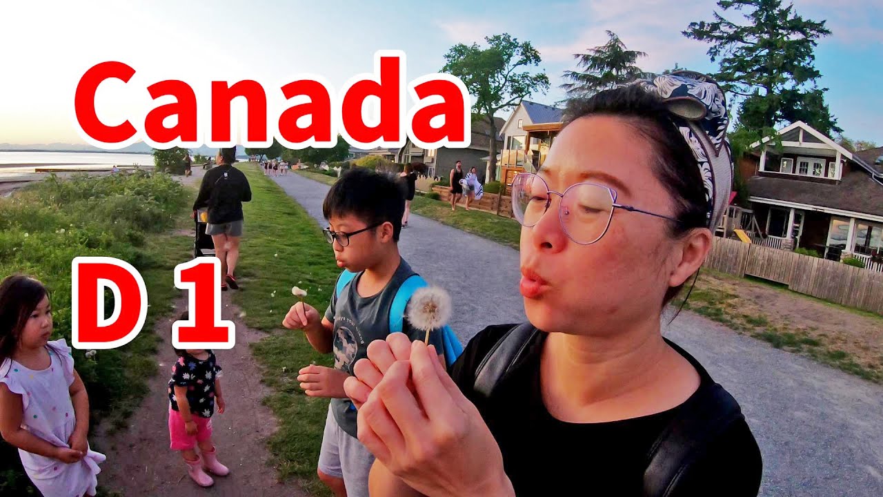 Canada D1~ Birthday party & Beach walking - YouTube