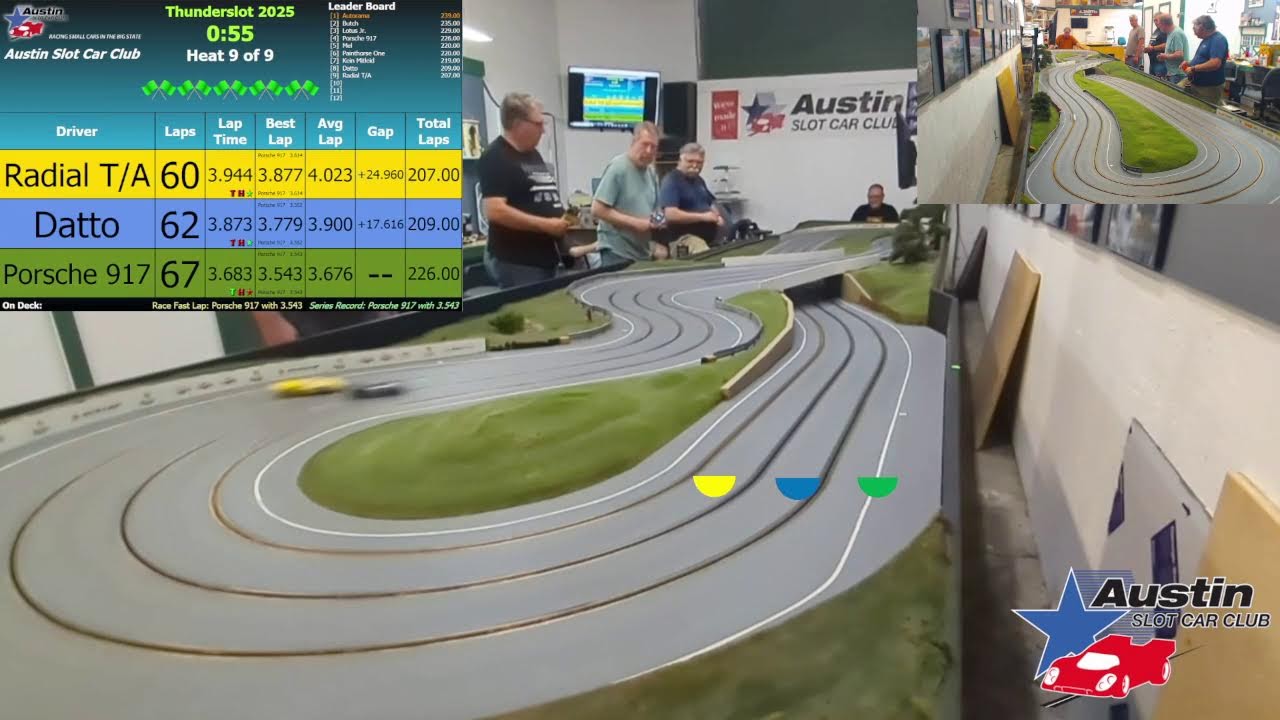 Austin Slot Car Club - Thunderslot Race 3- May 3rd, 2025 - YouTube