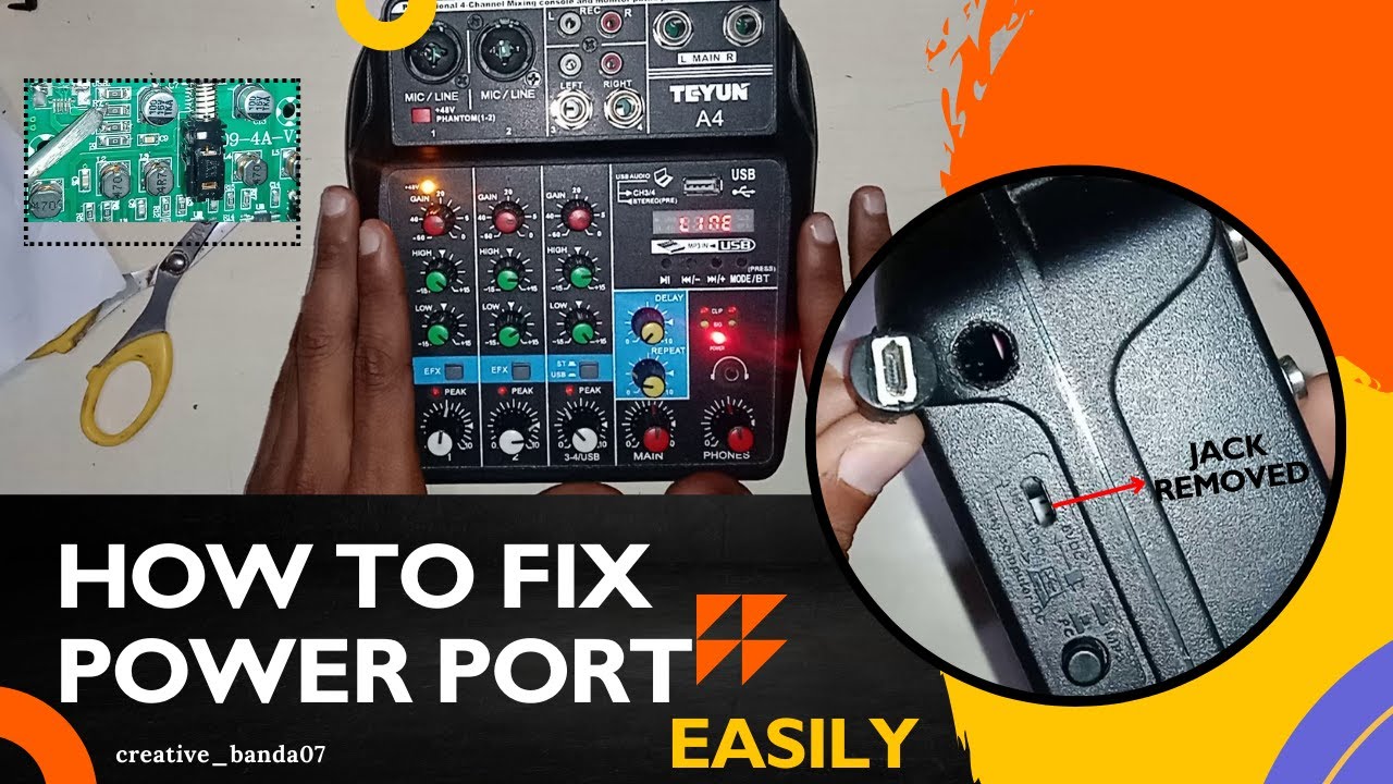how to fix power port - YouTube