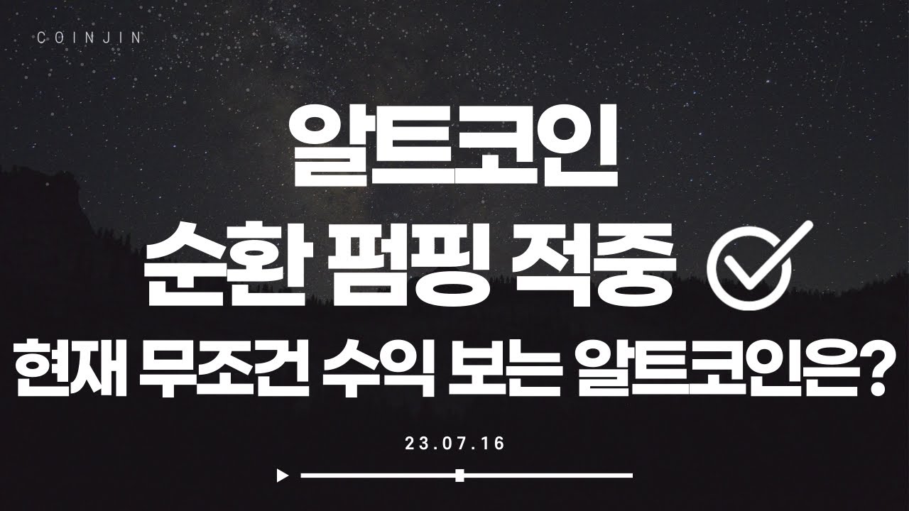 알트코인 순환 펌핑 적중 현재 무조건 수익 보는 알트코인은 비트코인 알트코인 비트코인브리핑 Youtube